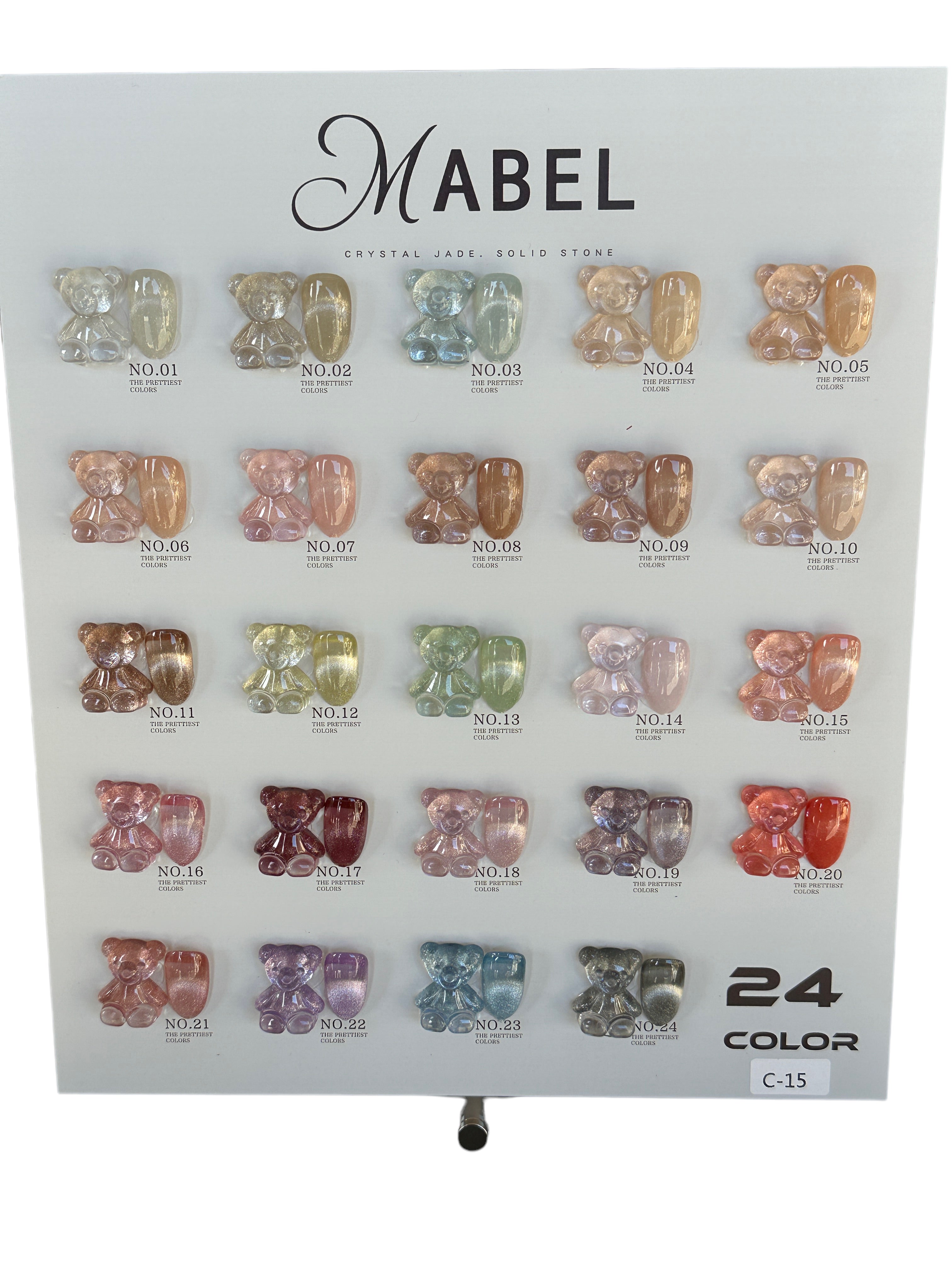 Mabel Gel 24 Cat Eye Gel Colors - C15 – Sunshine Nail Supply